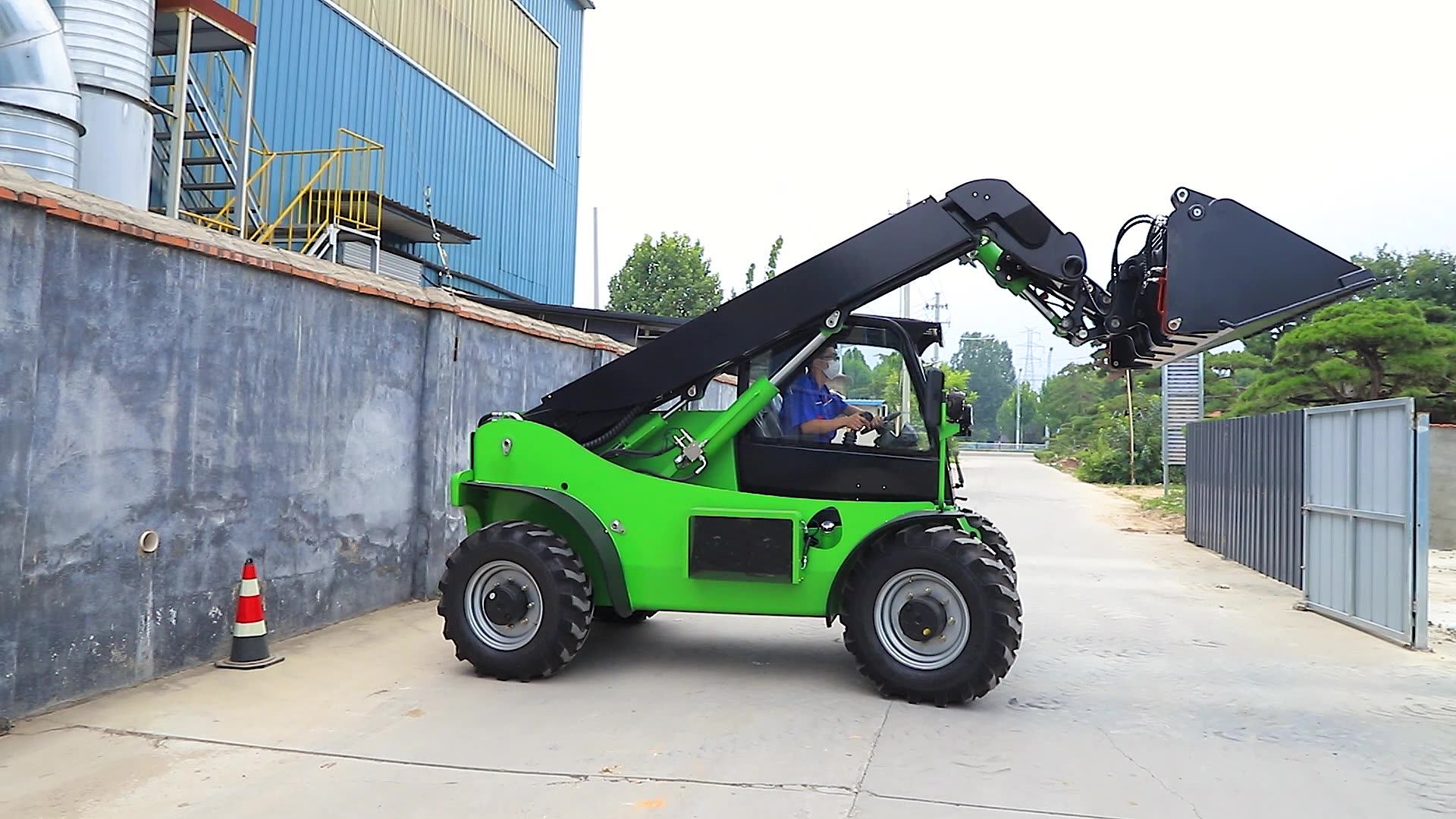 Chinese Telehandler 3 Ton Diesel Forklift 7m Small Telescopic Handler ...
