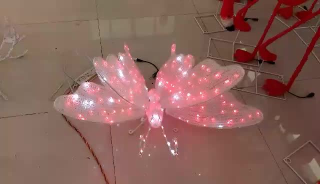 Decorative Led 3d Butterfly Sculpture Lights - Buy Lighted Butterfly ...