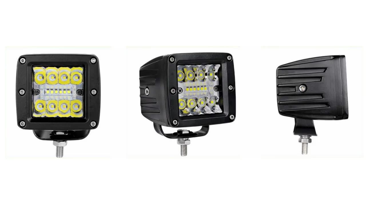 Waterproof 3inch 42w 12v Led Cube Work Lights Offroad Pickup Trucks ...