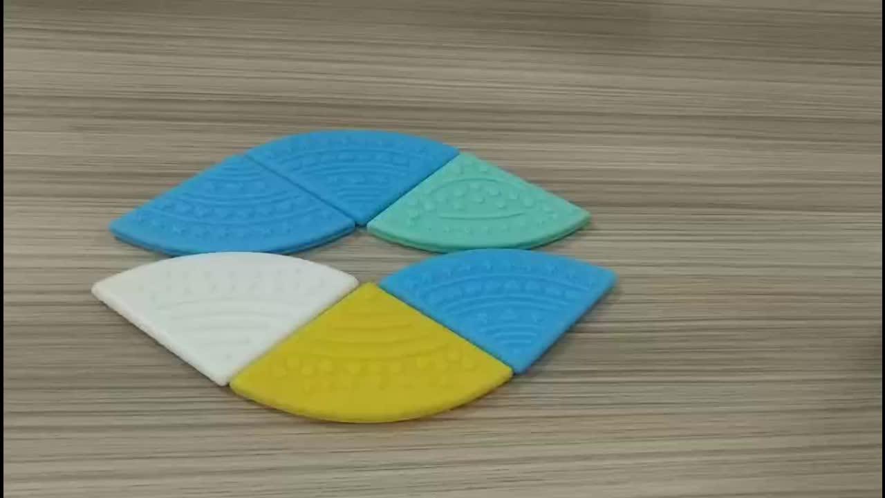 Bpa Free Silicone Corner Baby Teether Triangle Teether For Triangle ...
