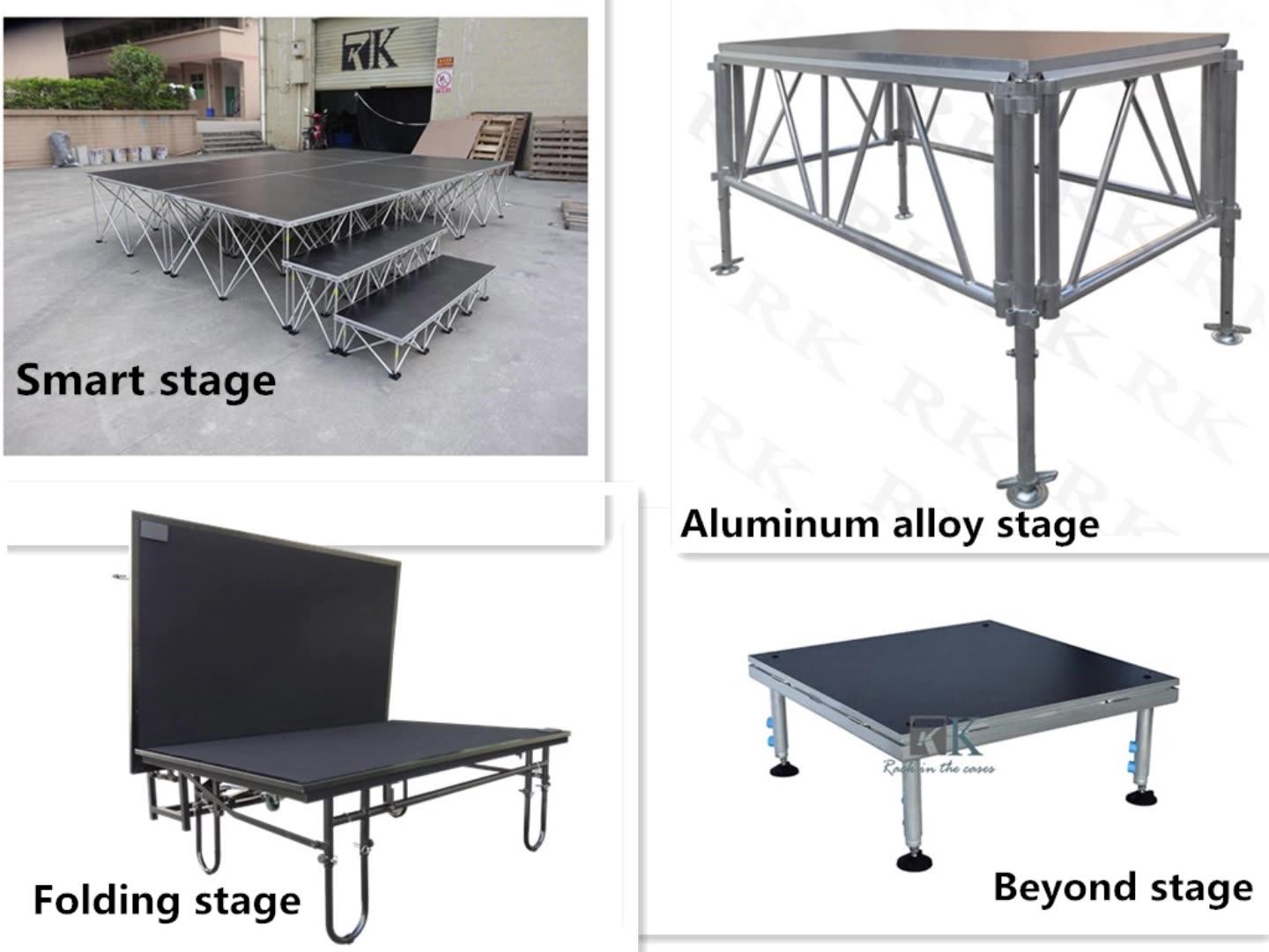 Folding Stage With Folding Leg For Outdoor/indoor - Buy Indoor Stage ...