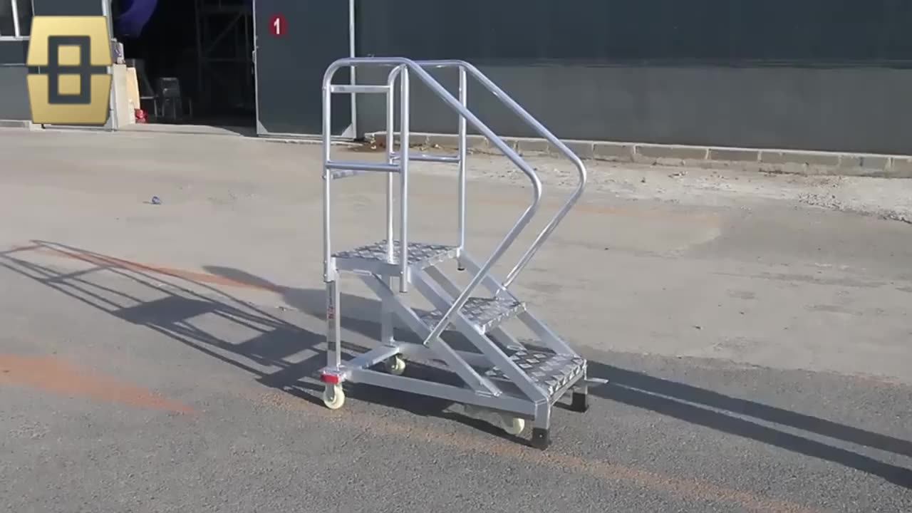 Safety Removable Store Climb Ladder Truck Warehouse Lmetal Steel ...