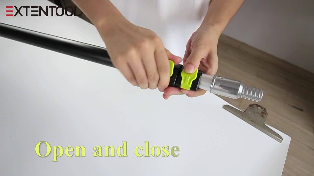 Extentool Aluminum Telescopic Pole Clamps Extension Broom Handle With ...