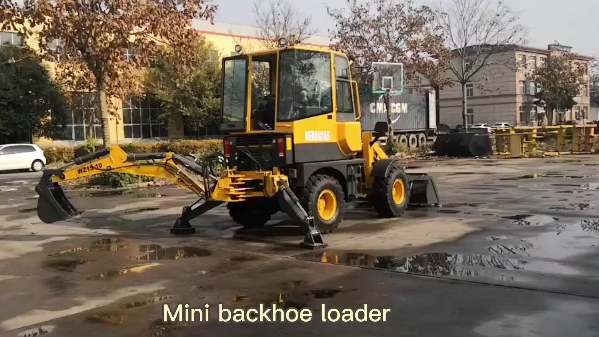 Multi-purpose 4 Wheel Drive New Backhoe Loader 3 Tton 5 Ton New Backhoe ...