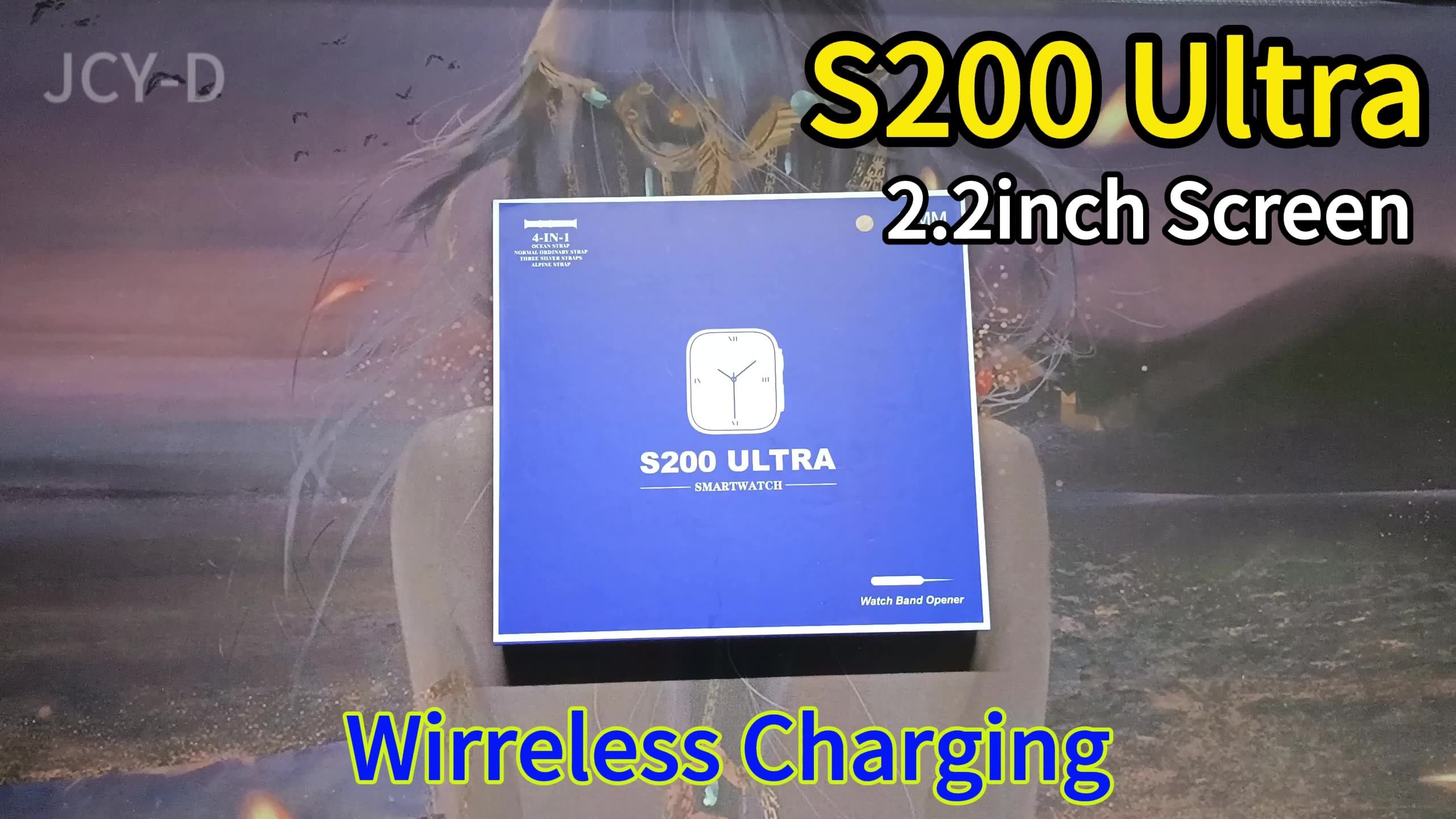 2023 Newest S200 Ultra Smart Watch Ultra 2 With 4 Watch Straps Social ...