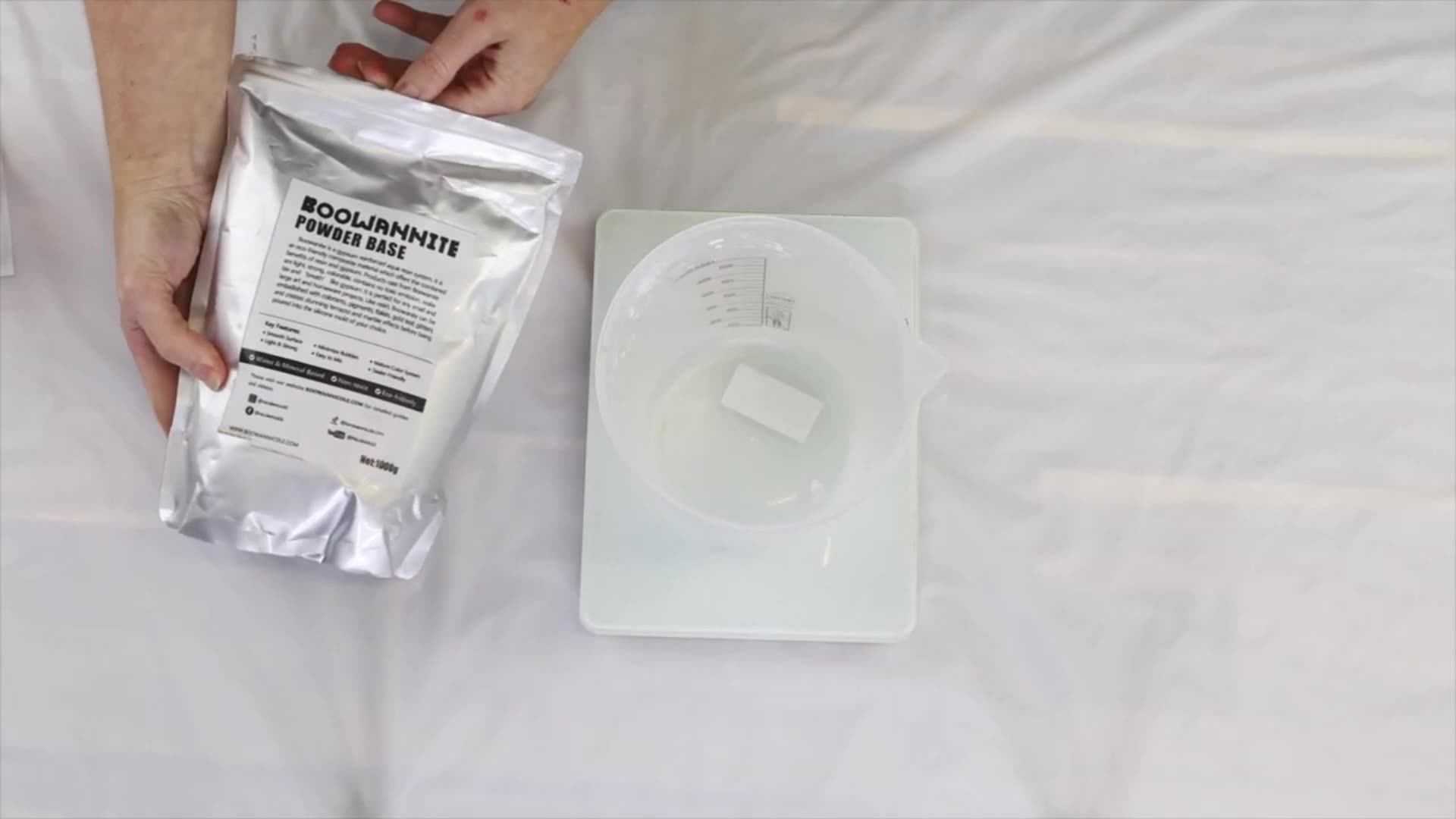 Model Powder White Gypsum Art Eco Resin Gypsum Expanding Stone Handmade ...