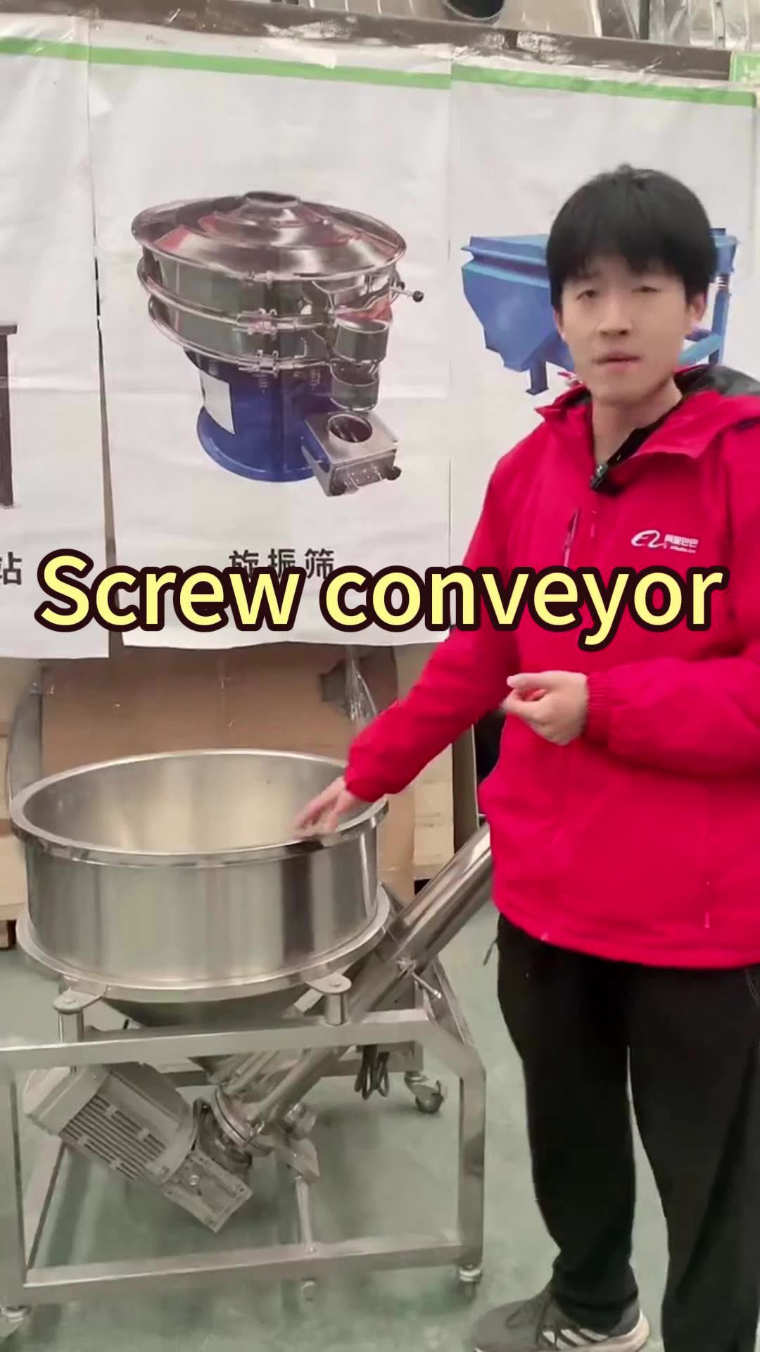 Wood Chips Auger Conveyor Food Bucket Powder Pellet Inclined Auger ...