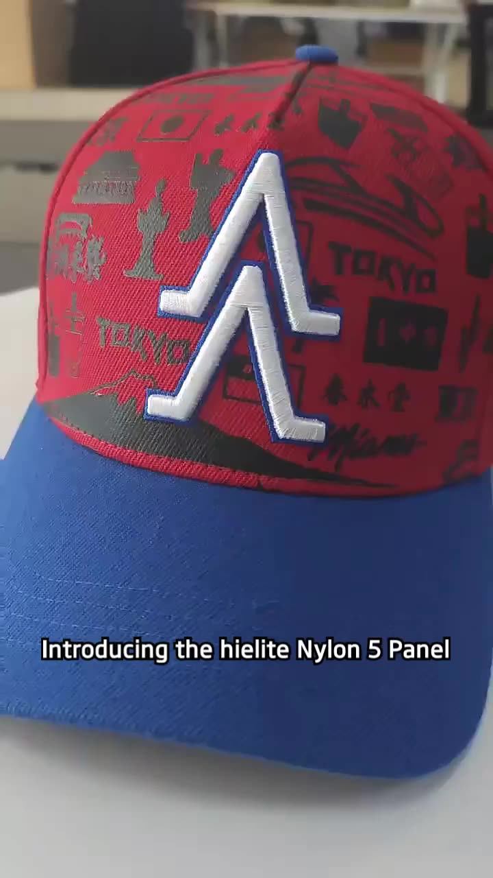 Sport Performance Snapback Cap 5 Panel Water Proof Water Resistant ...