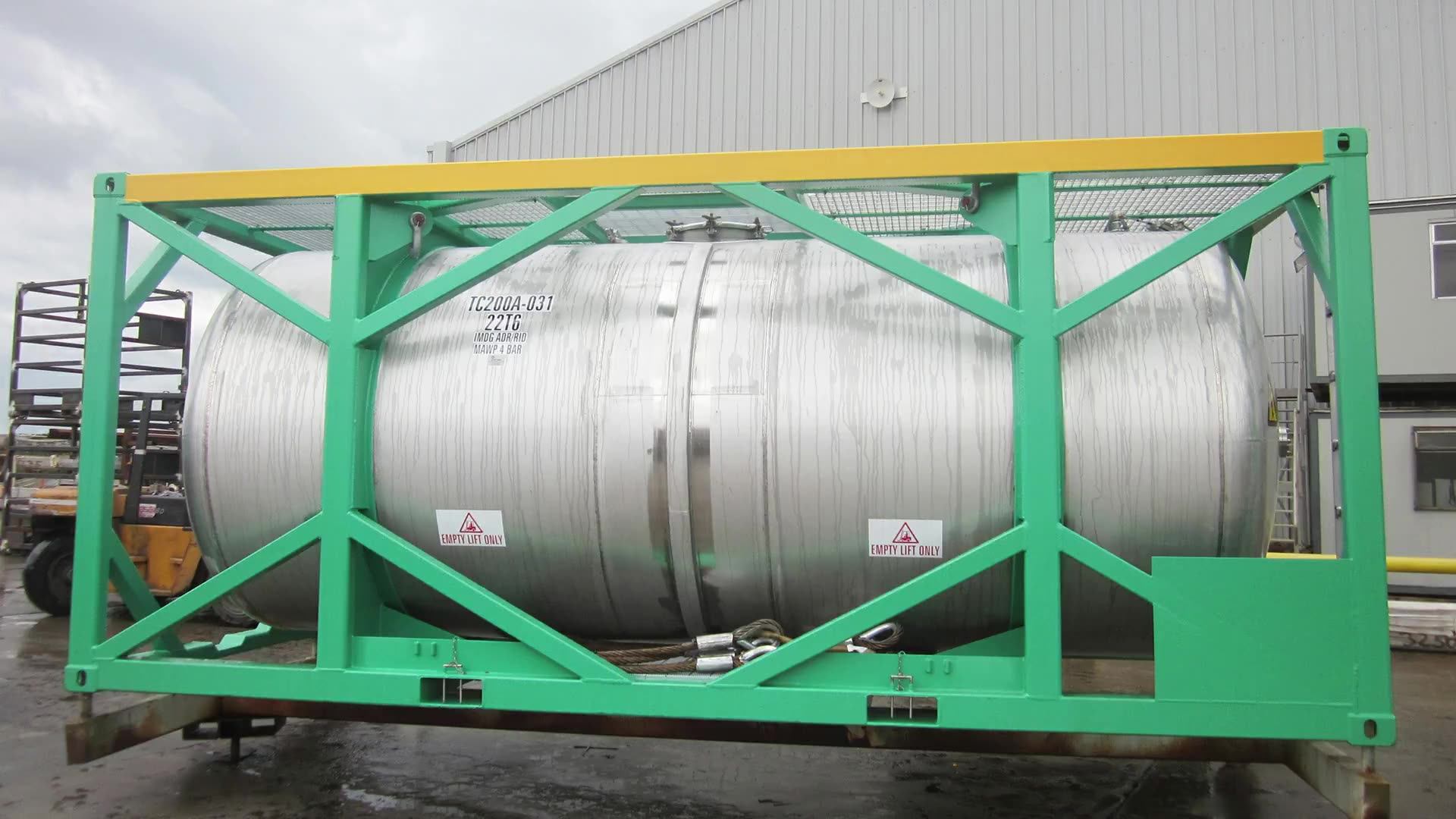 20000l Stainless Steel Tank Container With Dnv 2.7-1 Standard Lifting ...