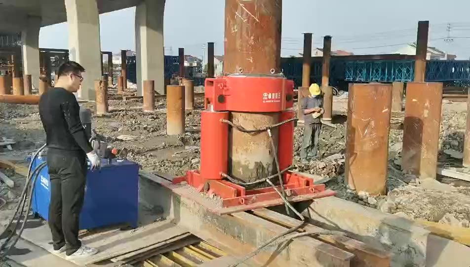 200t Electric Hydraulic Pipe Puller Water Well Drilling Rig Pipe ...