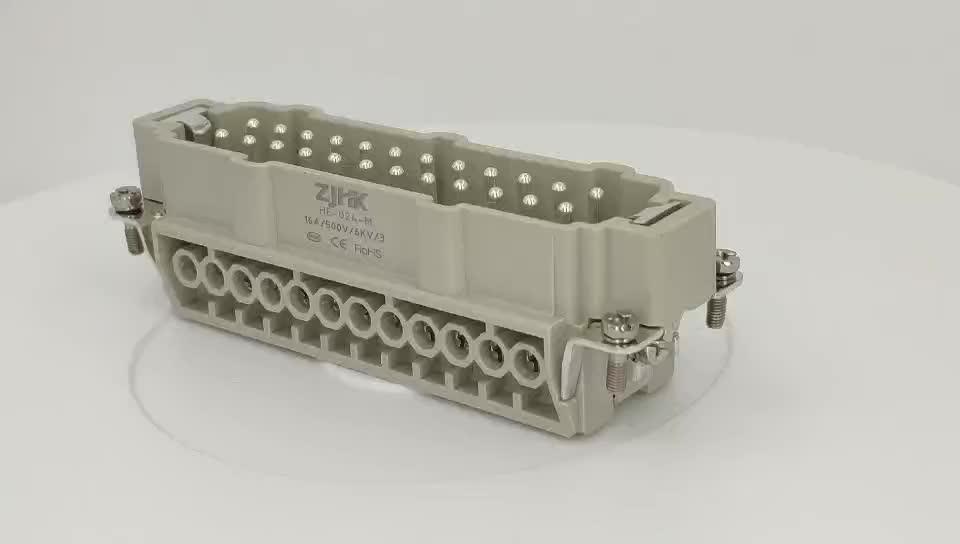 He Rectangular 24 Pin Heavy Duty Industrial Connector He-024 ...