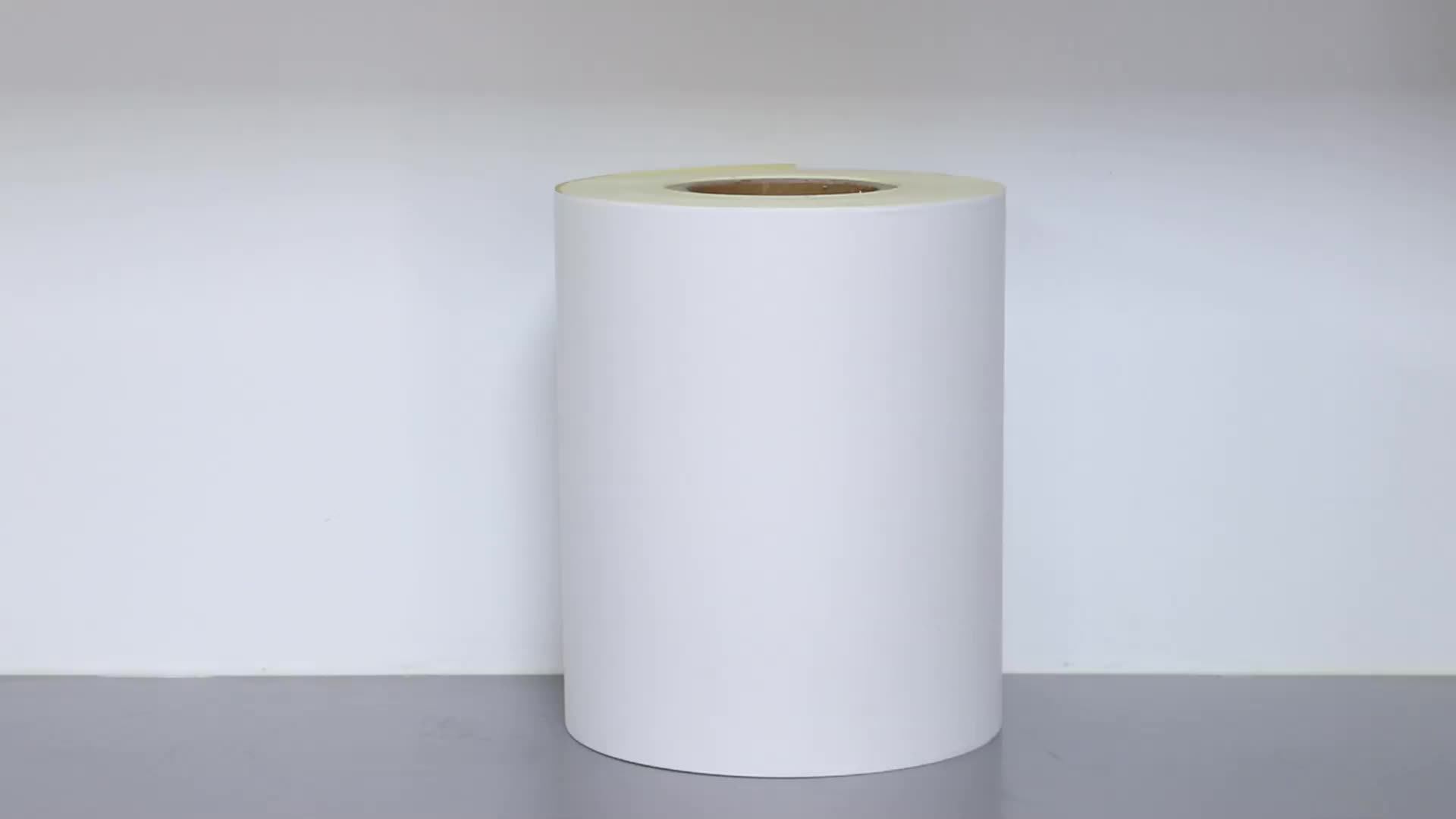 Semi Glossy Coated Paper Roll Shipping Sticker Self Adhesive Labels ...