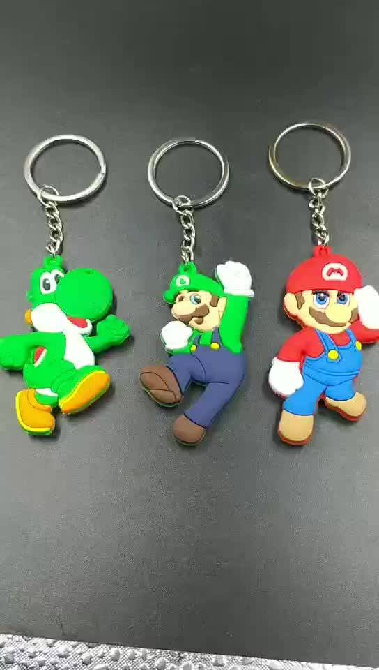 Hot Game 3d Mario Bros Keychain,Yoshi Luigis Pendant Key Chain,Cartoon ...