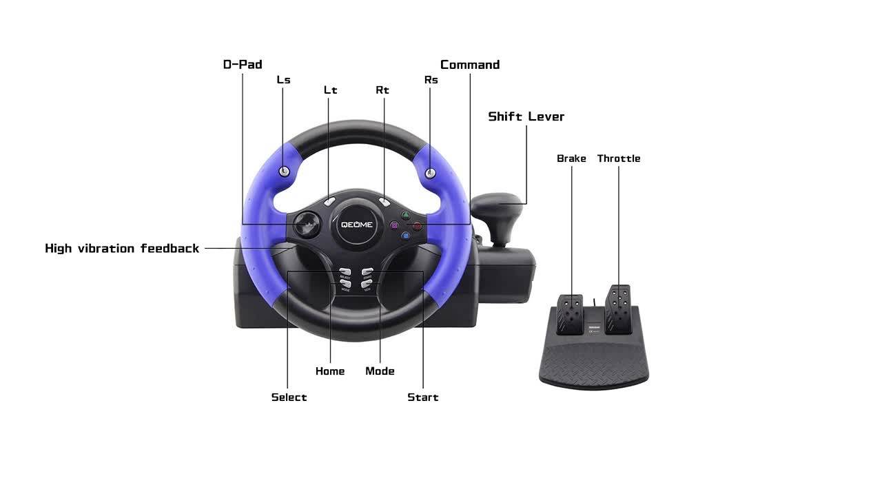 China Factory 7 In 1 For Ps4 270 Degrees Racing Car Steering Wheel For ...