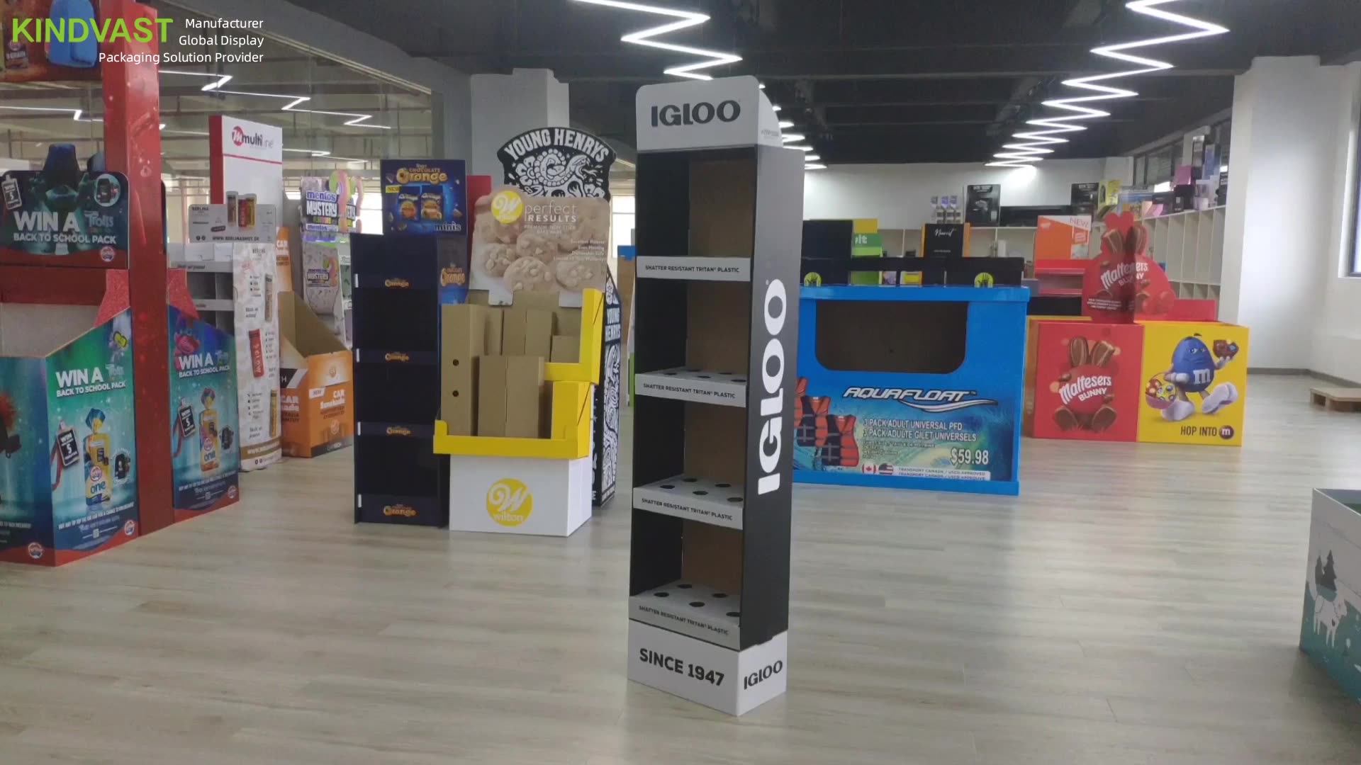 Custom Supermarket Cardboard Beverage Spirits Display Racks Cardboard ...