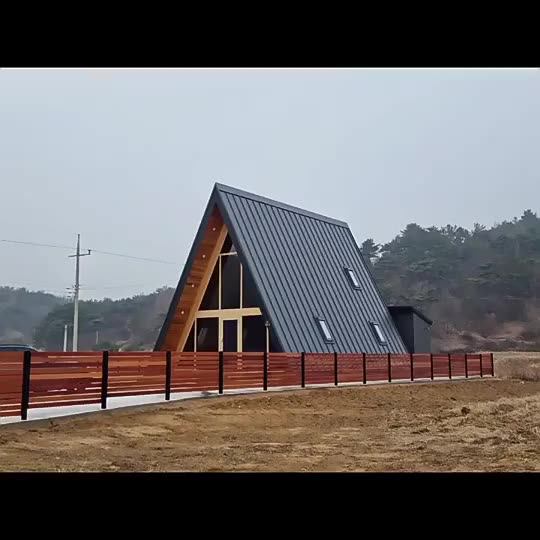 Vhcon Ready To Ship Triangle Roof 3 Bedrooms Luxury Log Cabin Kits ...