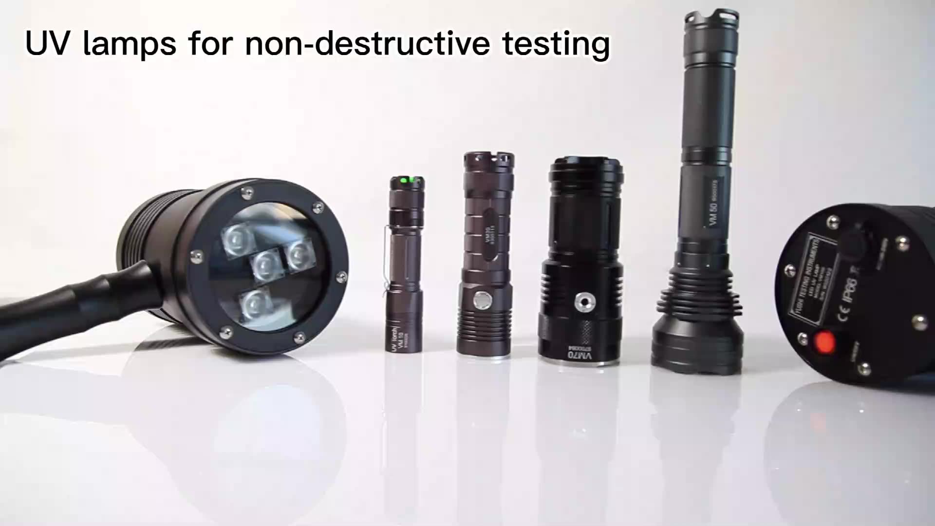 Yushi Profesional Uv Led De Inspección Ndt Luz Negra 365nm Lámpara ...