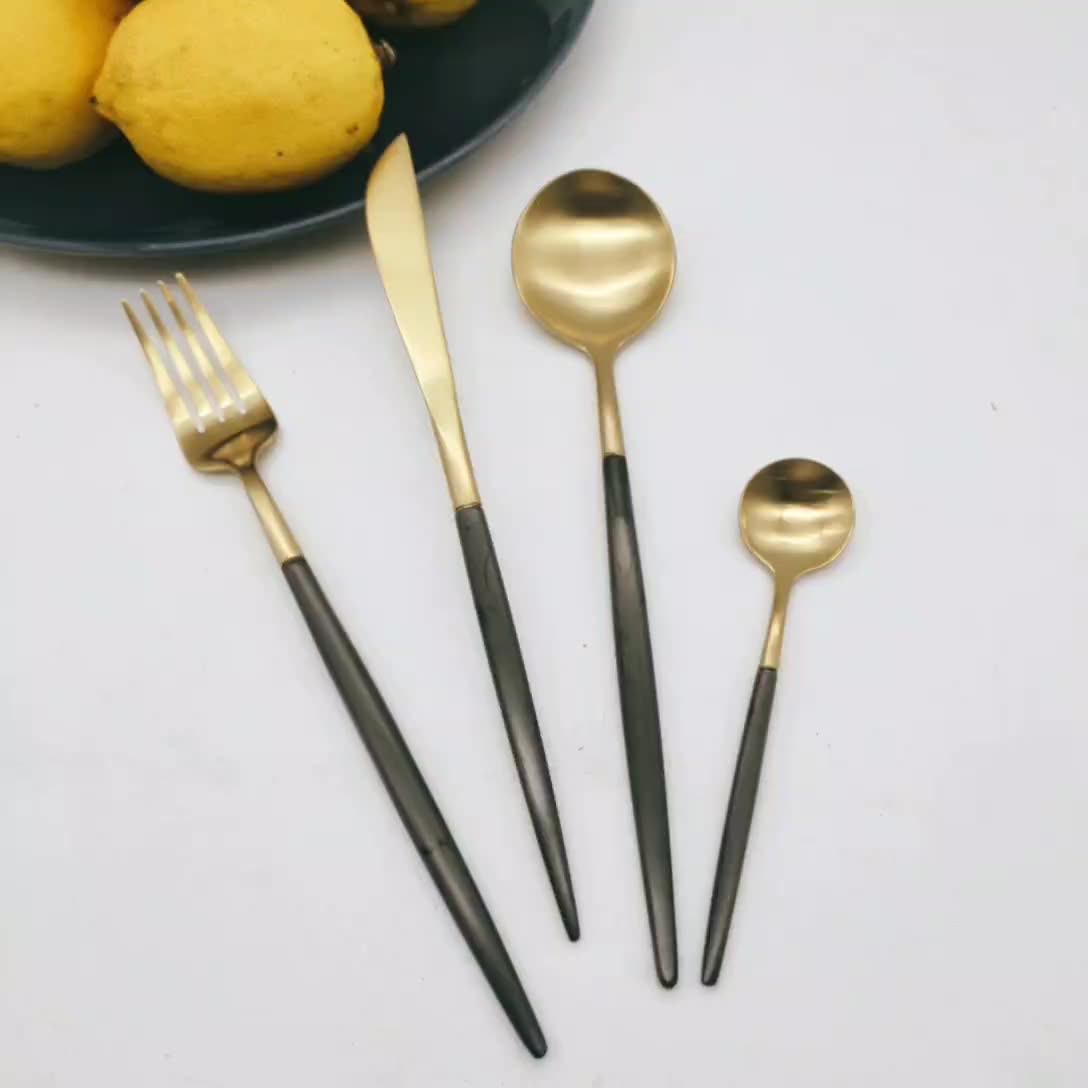 Germany Brown Bakelite Handle Cutlery With 3 Riveted Handle Stainless ...