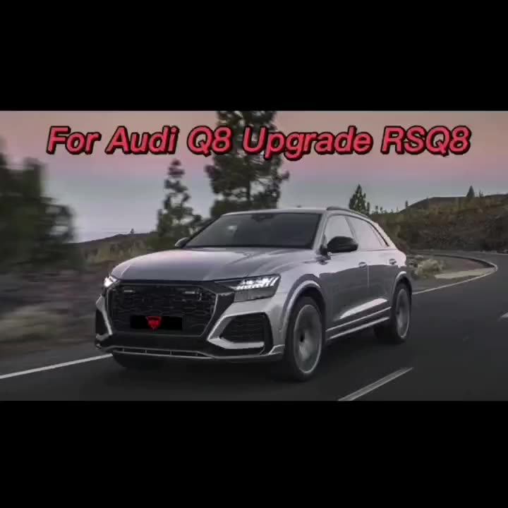 Body Kit For Audi Q8 Upgrade To Rsq8 Style Front And Rear Bumper With ...