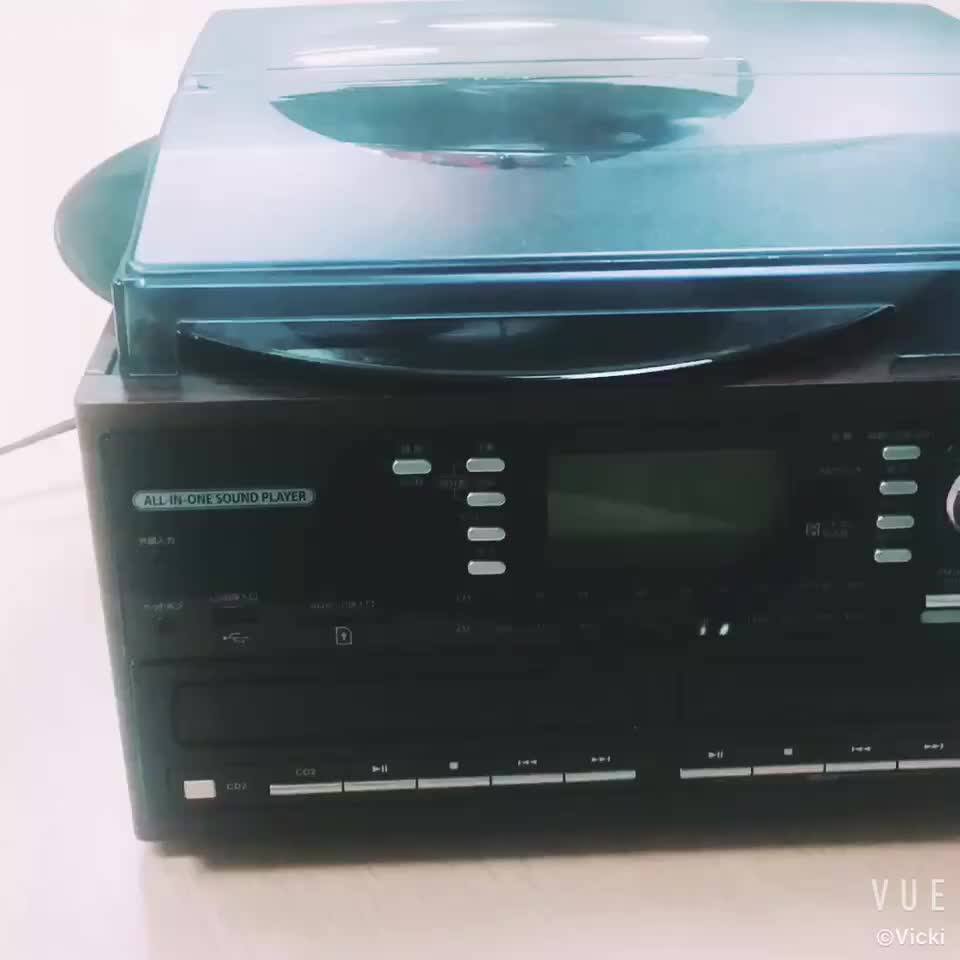 All In One Wireless Bt Double Cd Music Vinyls Record Player,Antique ...
