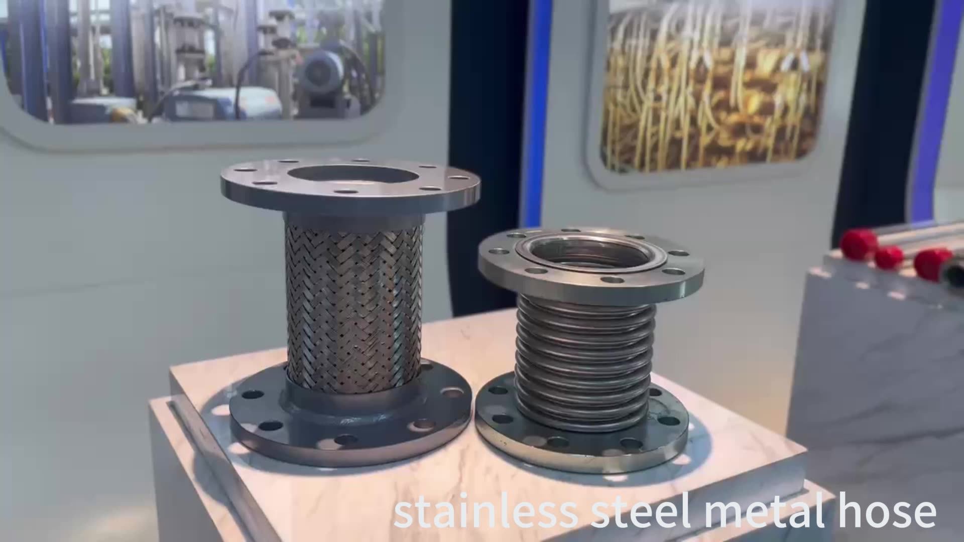 Customized Braided Flexible Stainless Steel Metal Hose Assemblies High Temperature High Pressure ...