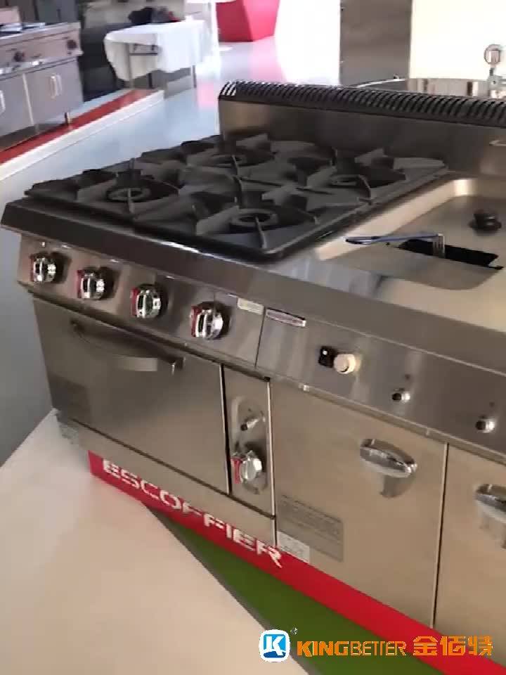Commercial Gas Cooker Gas Style With 4-burner With Oven And Gas Stove ...