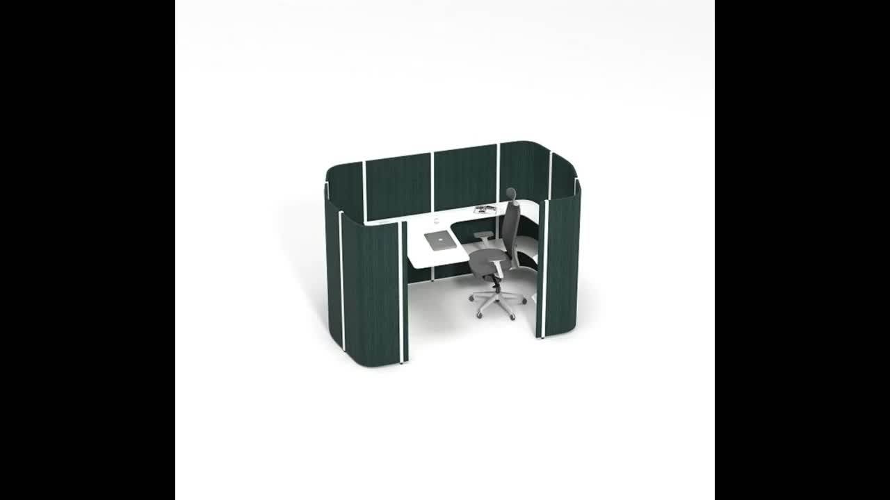 New Modern Design Sound Proof Manager Office Island Cubicle Workstation ...