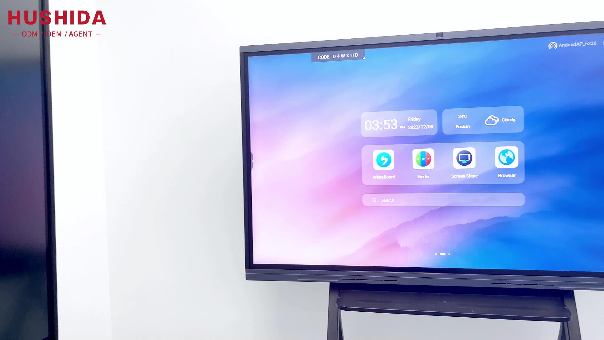 20 Point Multi Touch Screen Classroom Electronic Digital Smart 65 Inch Interactive Flat Panel ...