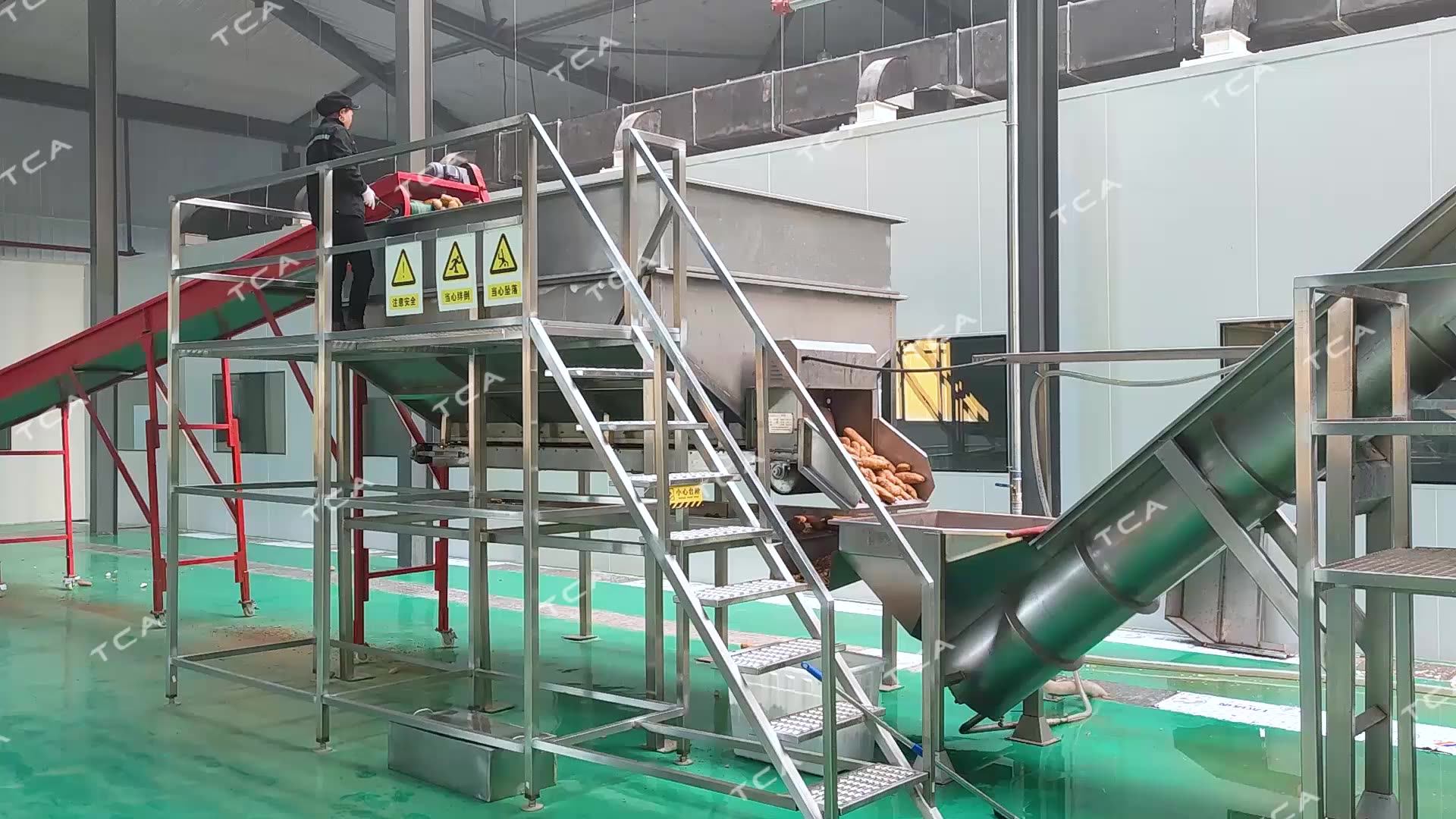 Tca Automatic Frozen French Fries Freezer Potato Production Line Making ...