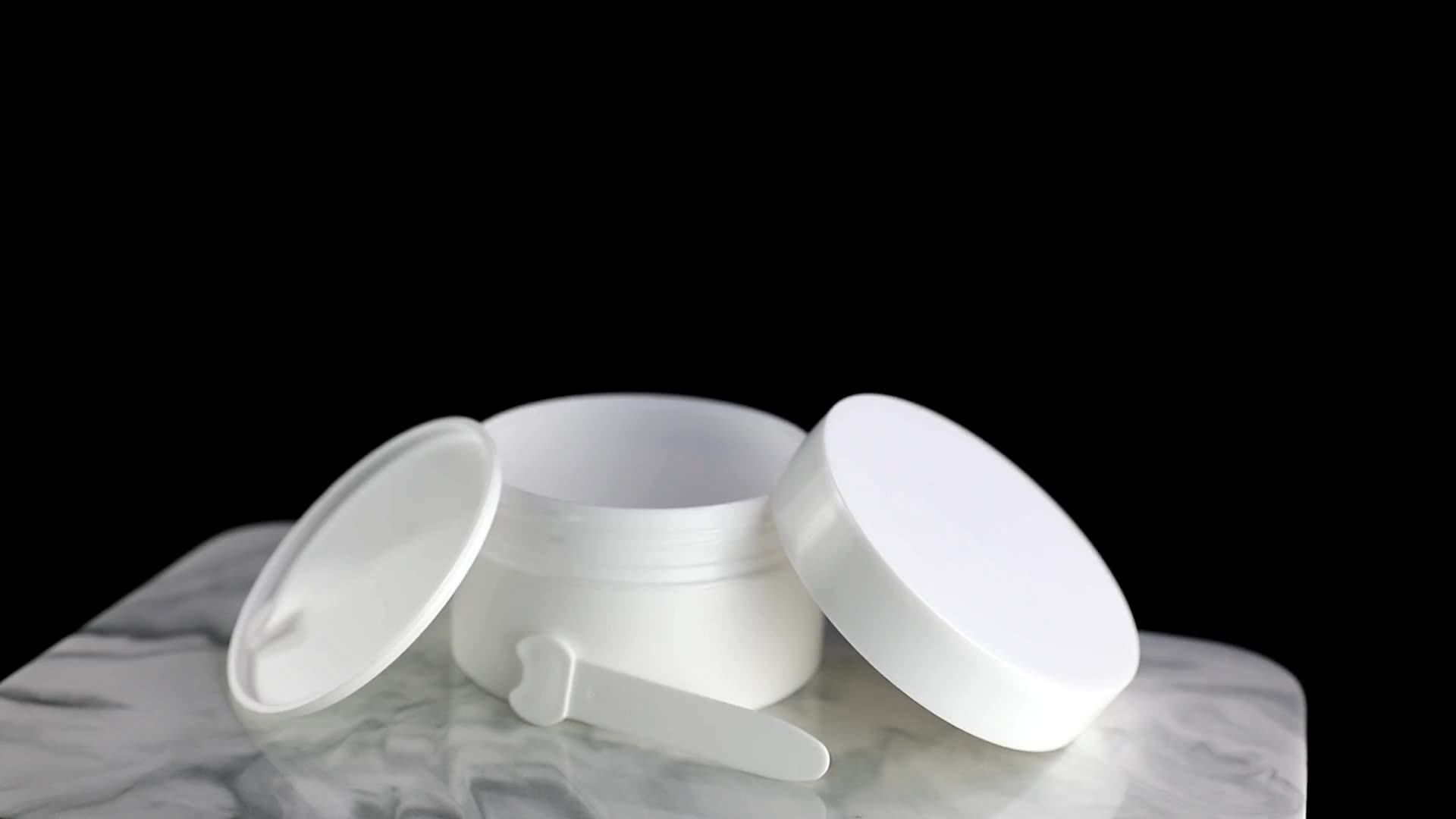 Customized White Empty Body Facial Cream Jar 100g Cosmetic Plastic Jar ...