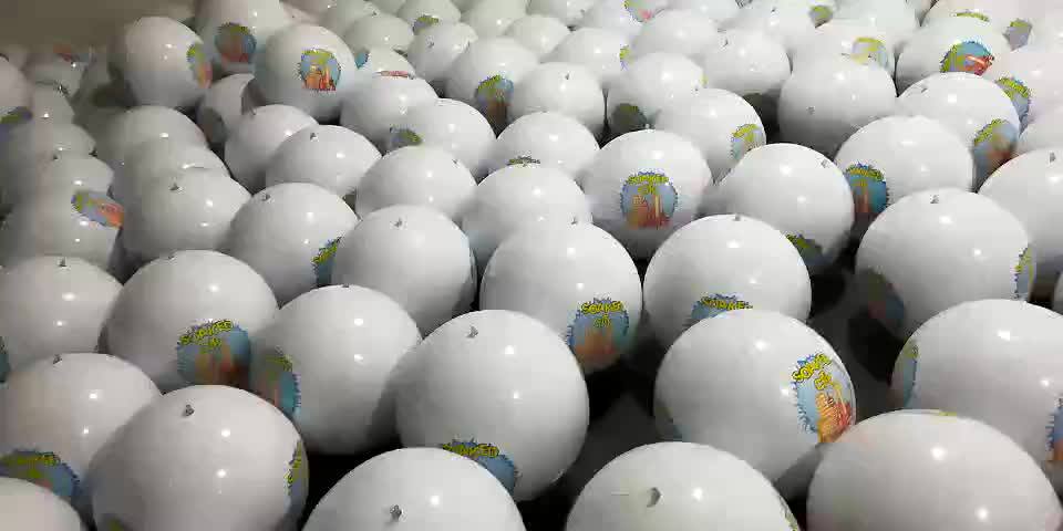 White Inflatable 36 Inch Pvc Giant Softbal Beach Ball With Custom Logo ...