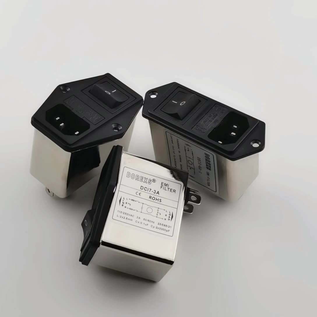 1a 3a 6a 10a Iec Inlet With Safety Tube And Switch Emi Single Phase ...