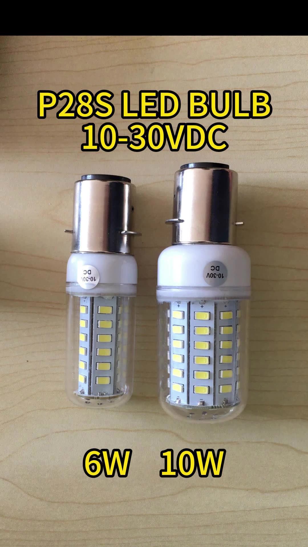P28s Led Light Bulb Marine Lamp 10-30v Or 110v-230v 5w 36smd 5730 High ...