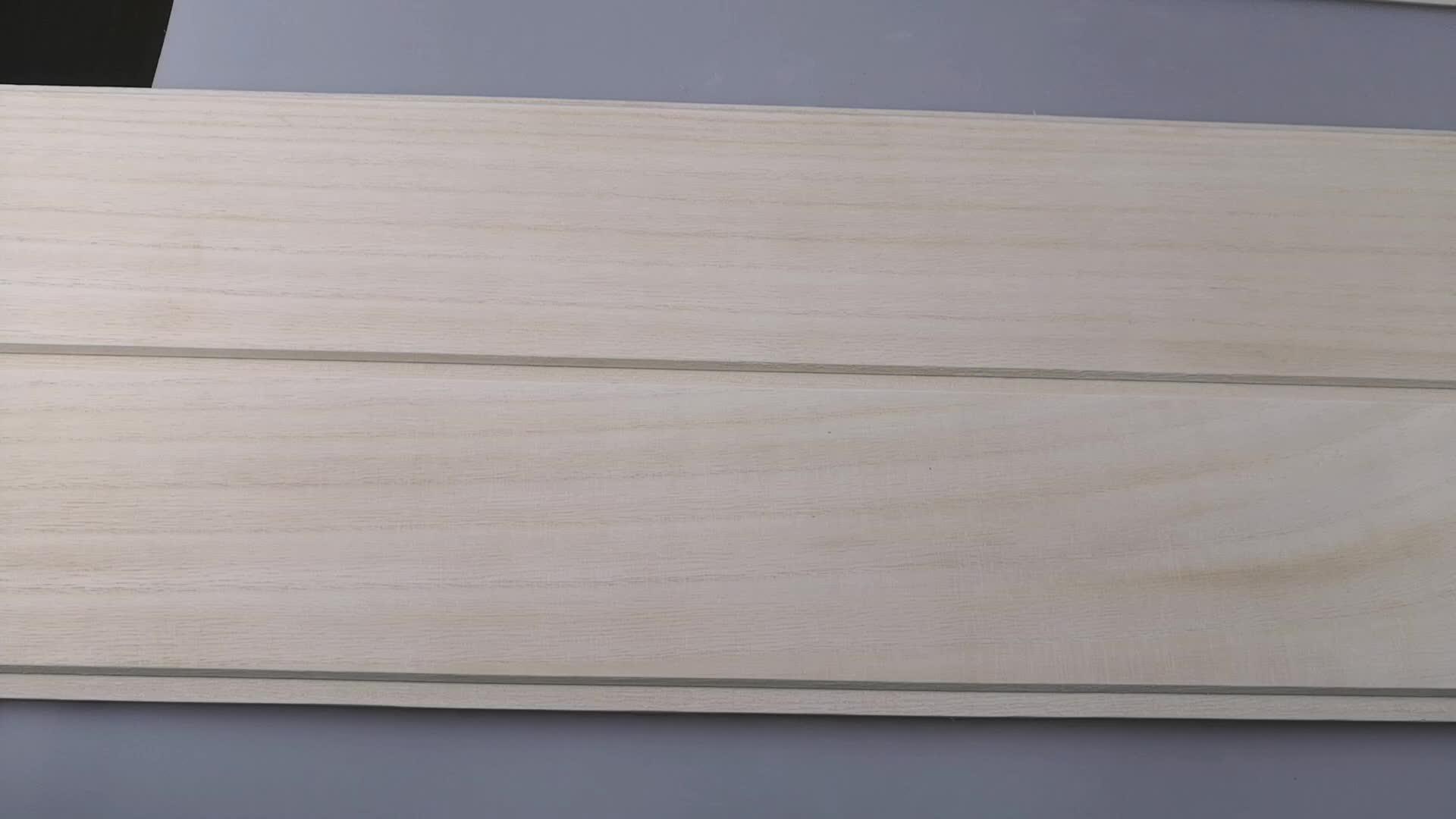 China Paulownia Solid Wooden Wall Panels Composite Timber Cladding For ...