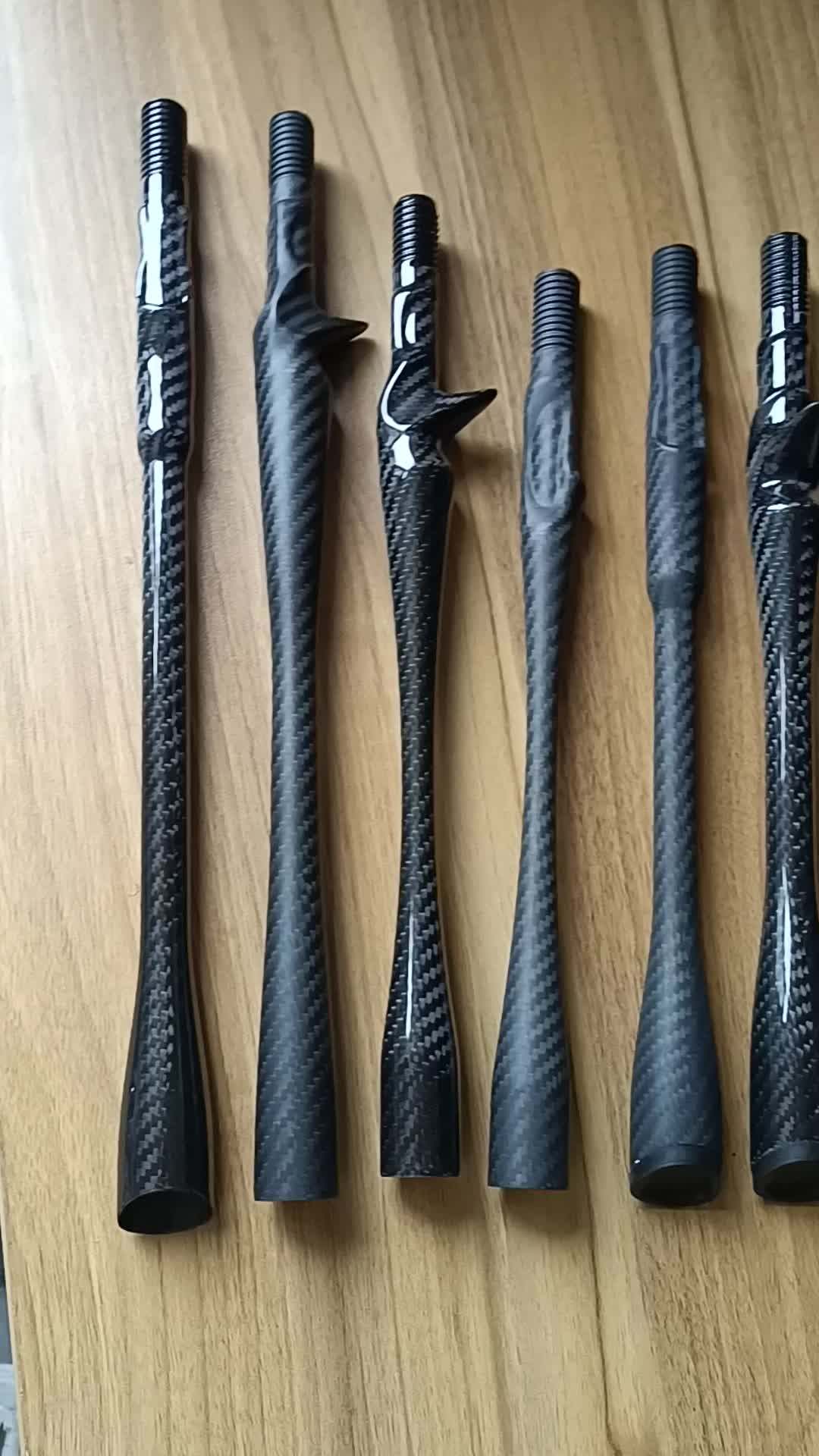 Youme High Carbon Fiber Reel Seat Fishing Rod Handle Kit Fly Fishing ...