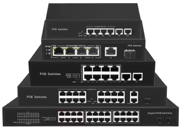 New Type Realtek 1000mbps Network 24 Ports Poe Ethernet Switch With 2 ...