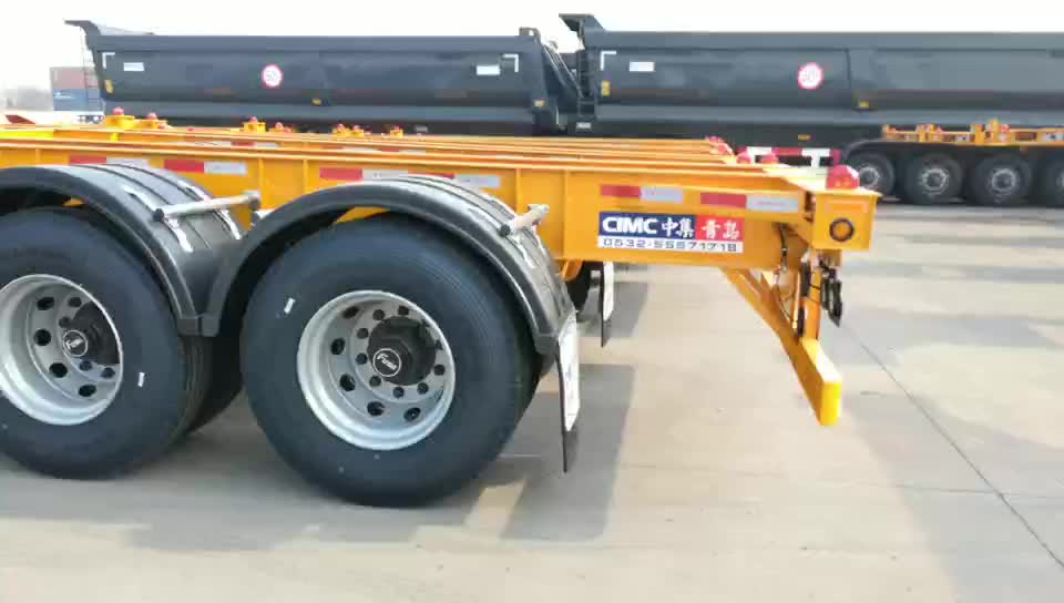 Best Price Cimc Factory Sales 40ft Skeleton Container Trailer - Buy Gooseneck Trailer Skeletal ...