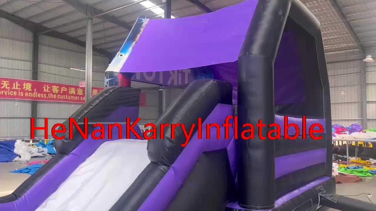 Inflatable Bouncy Moonwalk Commercial Dry Bouncer Slider Tik Tok Combo ...