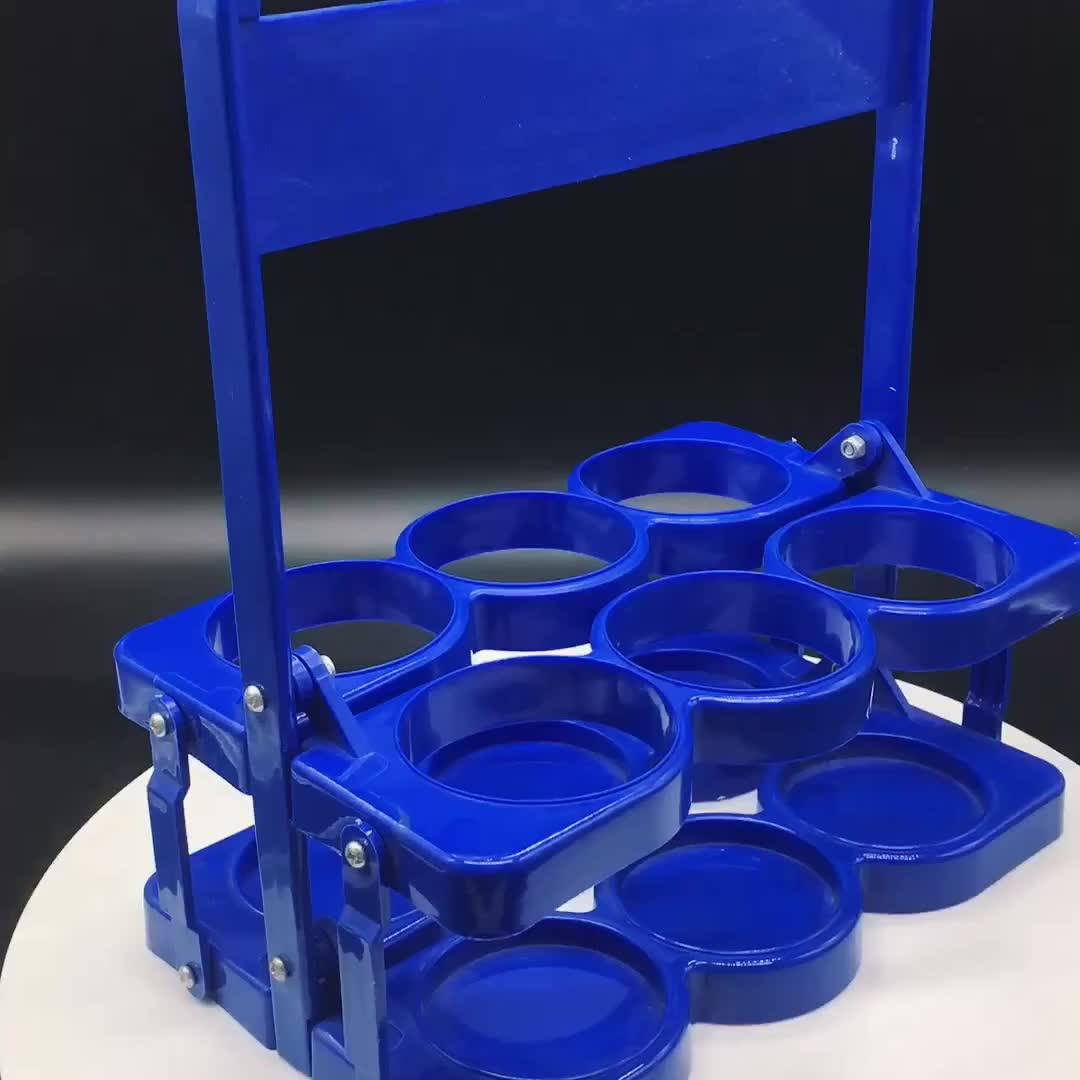 Brand Logo 6 Pack Beer Bottle Holder Plastic Six Pack Beer Beer Basket ...