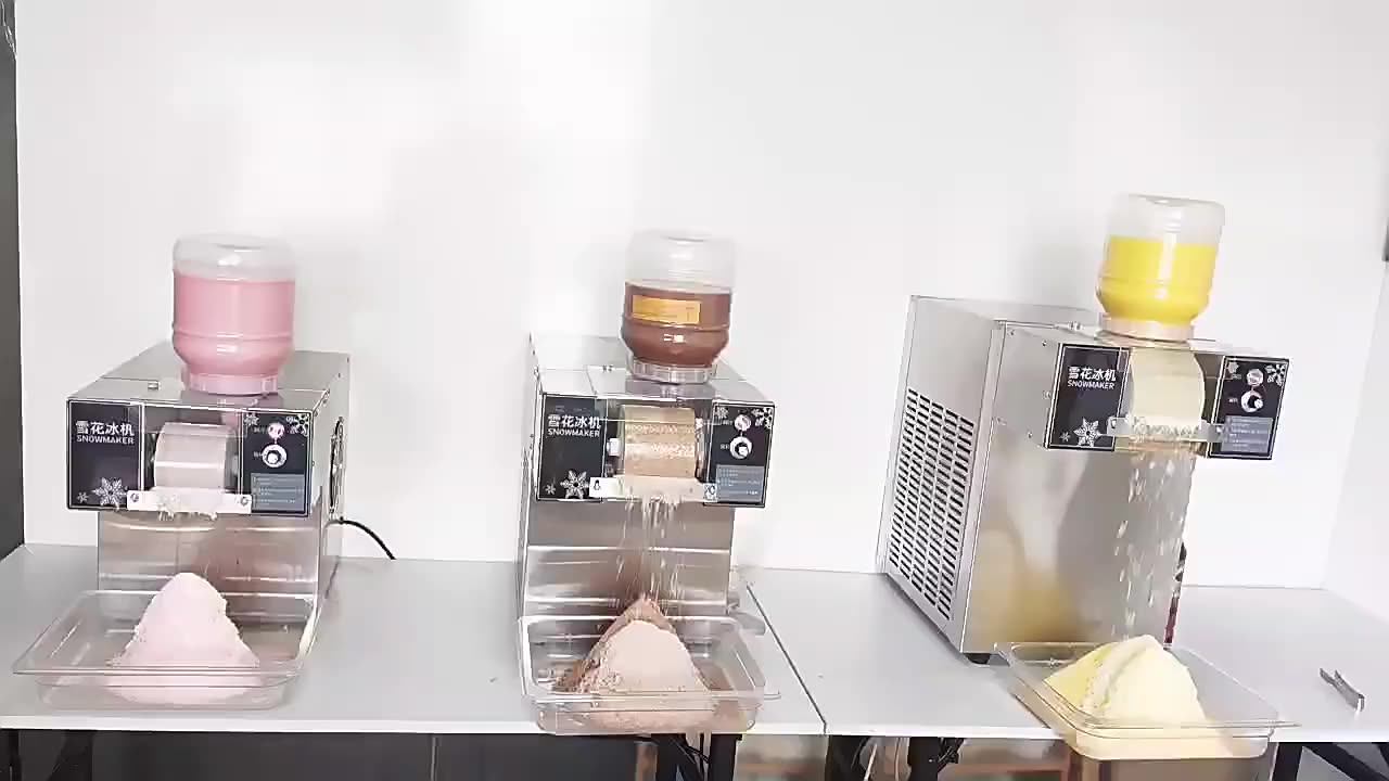 Commercial Milk Snow Flakes Ice Cream Shaver Maker Machine Snowflake ...