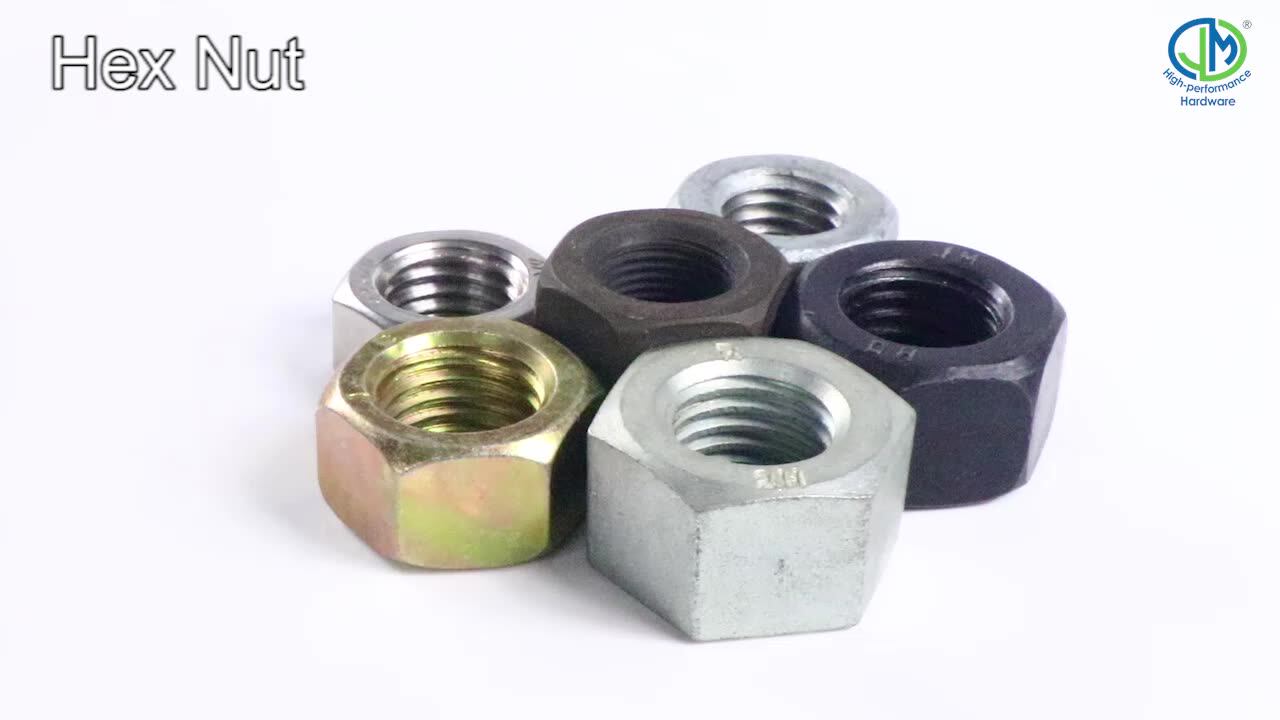 Jm Brand M6 M8 M10 M12 M21 M25 M60 M64 Stainless Steel Hexagon Nuts 1/4 ...