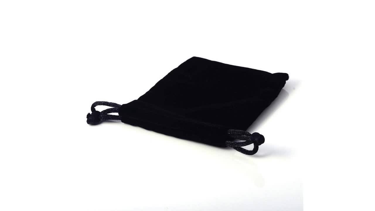 Black Velvet Small Packing Fabric Drawstring Bag - Buy Fabric ...