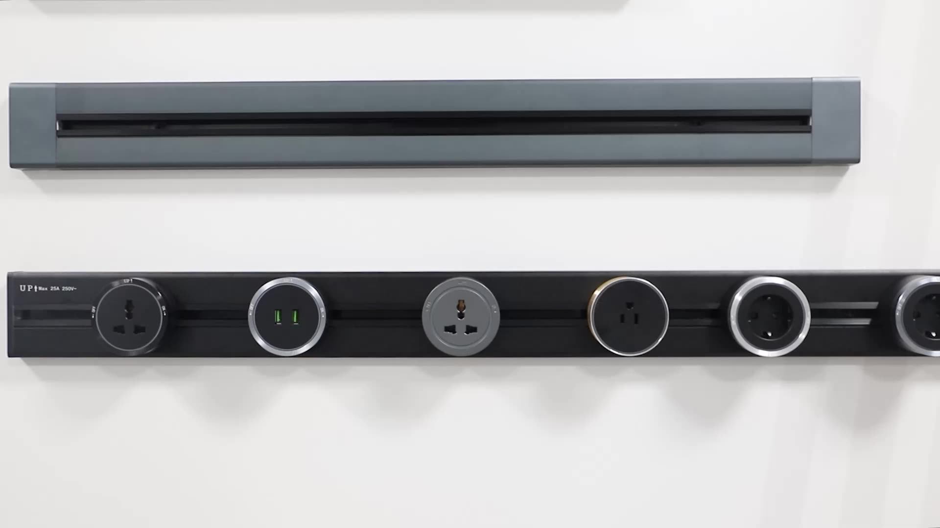 Universal Multi Smart Office Desk Power Rail Track System Electric ...