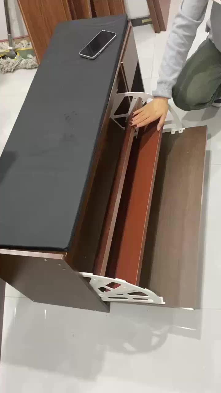 Factory Wooden Shoe Storage Cabinet With Shelf 2 Rotatable Shoe Cabinet ...