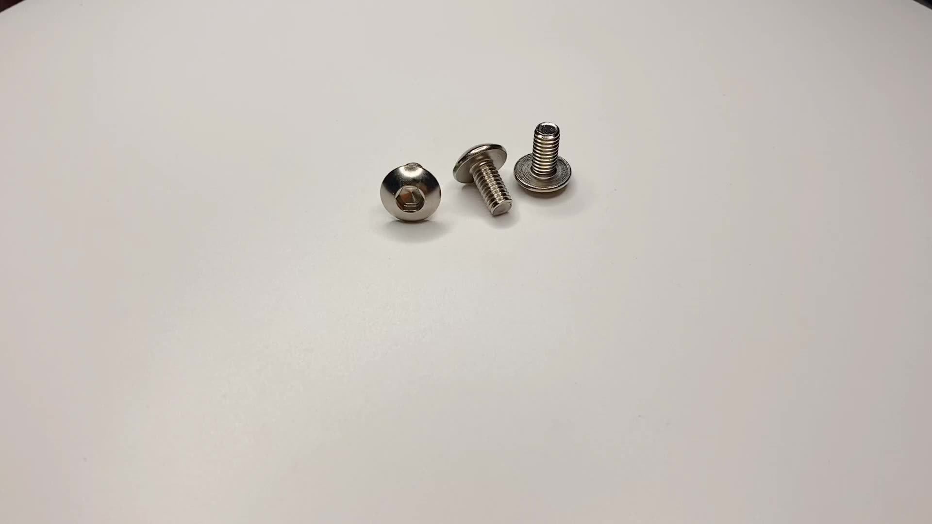 Iso 7380 M5 M6 Metric Machine Stainless Steel 304 Hexagon Socket Allen ...