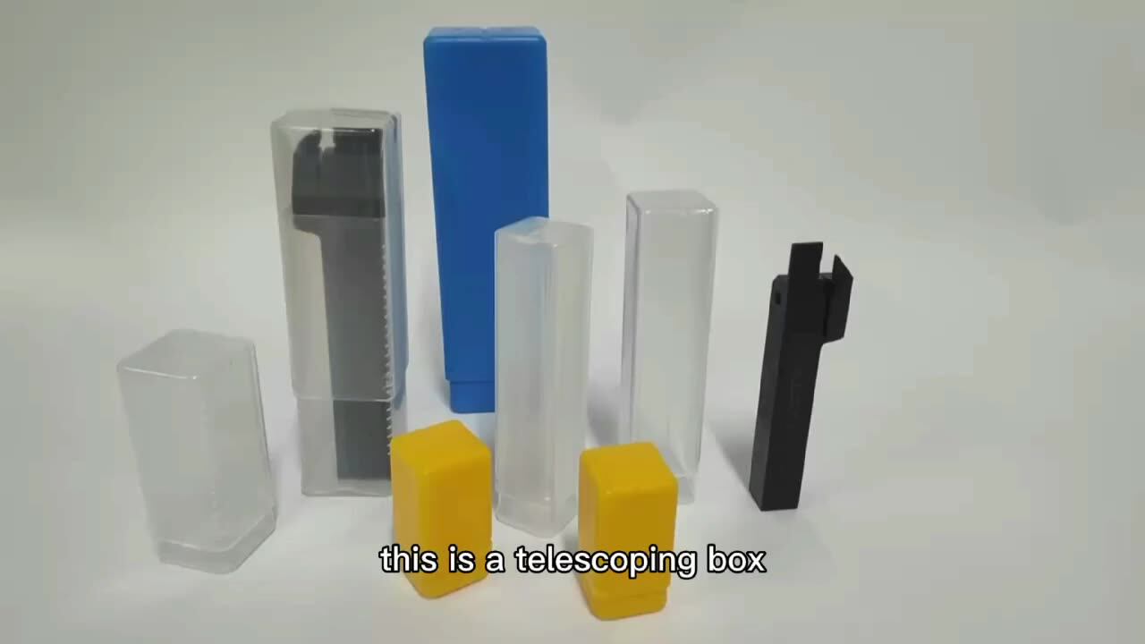 Transparent Plastic Square Telescopic Pack Tube For Cnc End Mill Tool ...