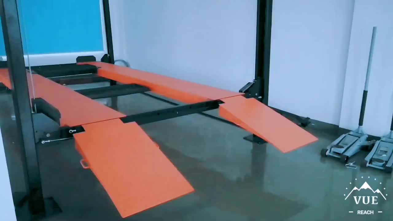 4000kg Movable 4 Post Parking Car Lift With Ce - Buy 4 Post Lift ...