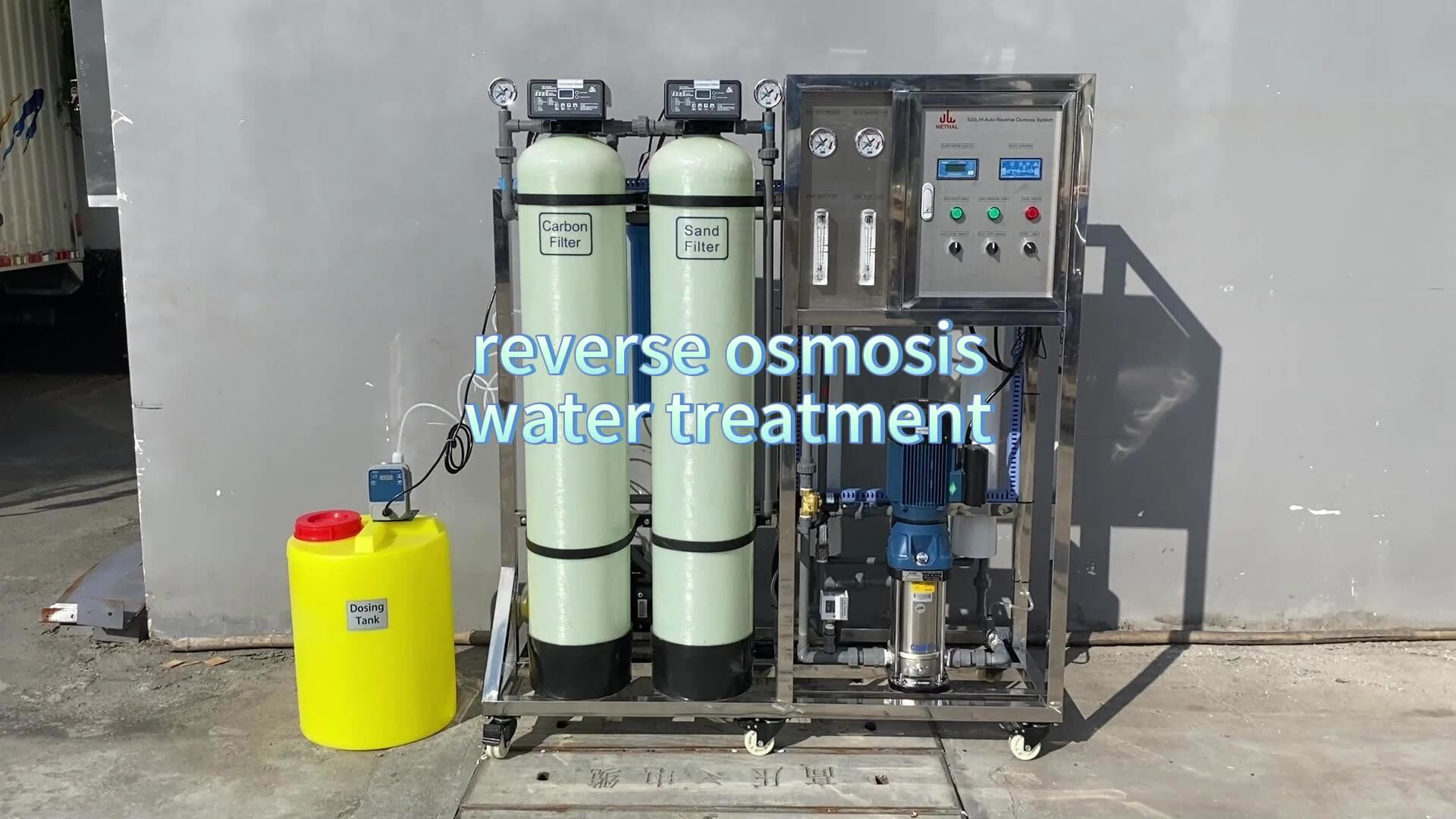 1000lph/1tph Seawater Desalination Reverse Osmosis Mbbr Fish Pond ...