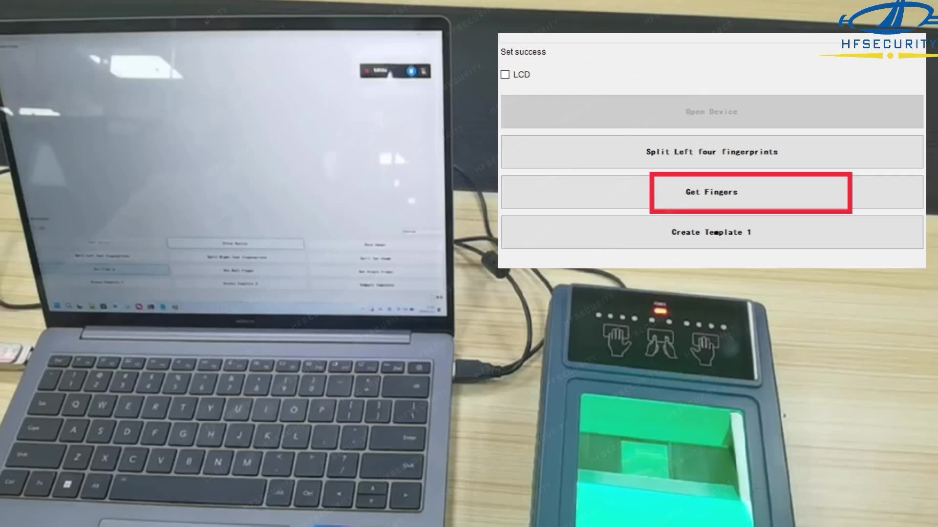 Hfsecurity Bio600 Fap60 Ten Finger Wet And Dry Finger Verification ...