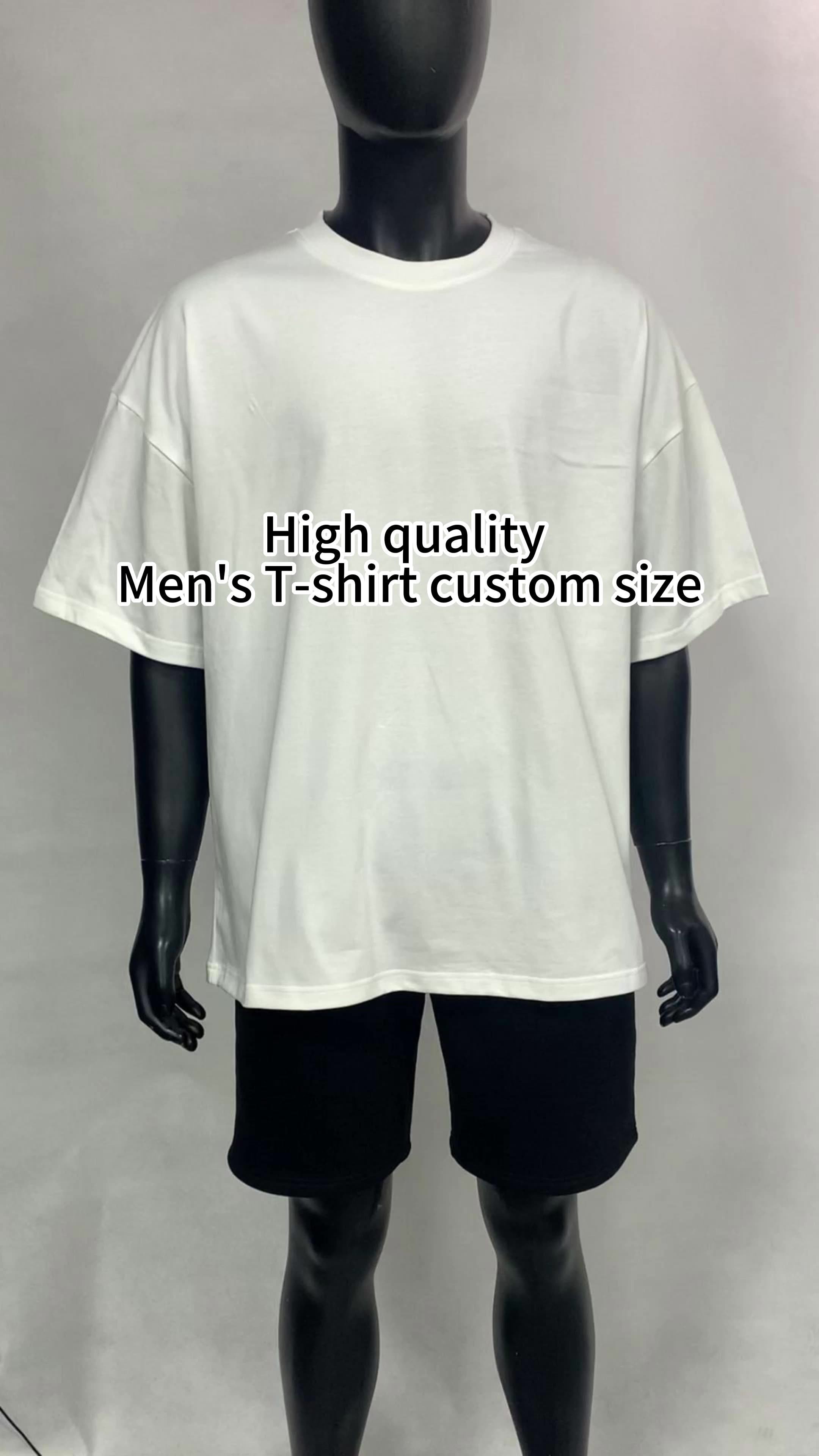 Oversized Crop Boxy Tshirt 100% Cotton Men's Custom Logo Streetwear ...
